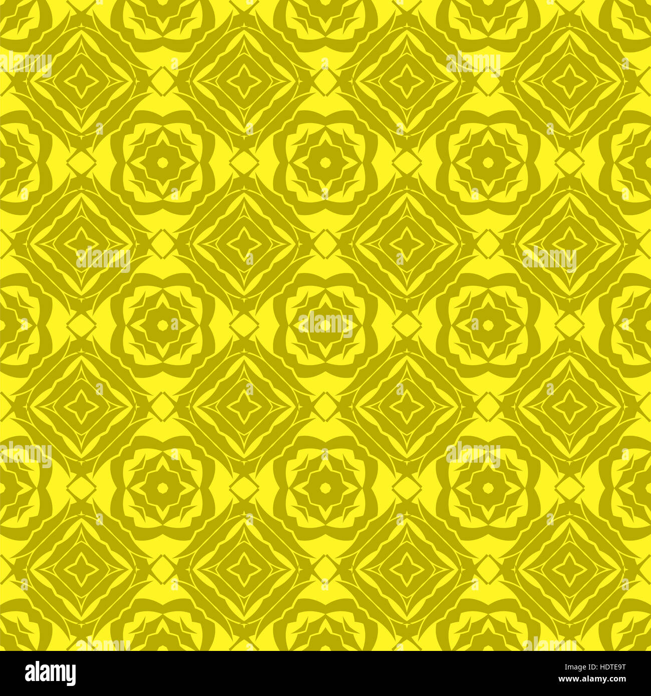 Yellow Ornamental Seamless Line Pattern Stock Photo - Alamy