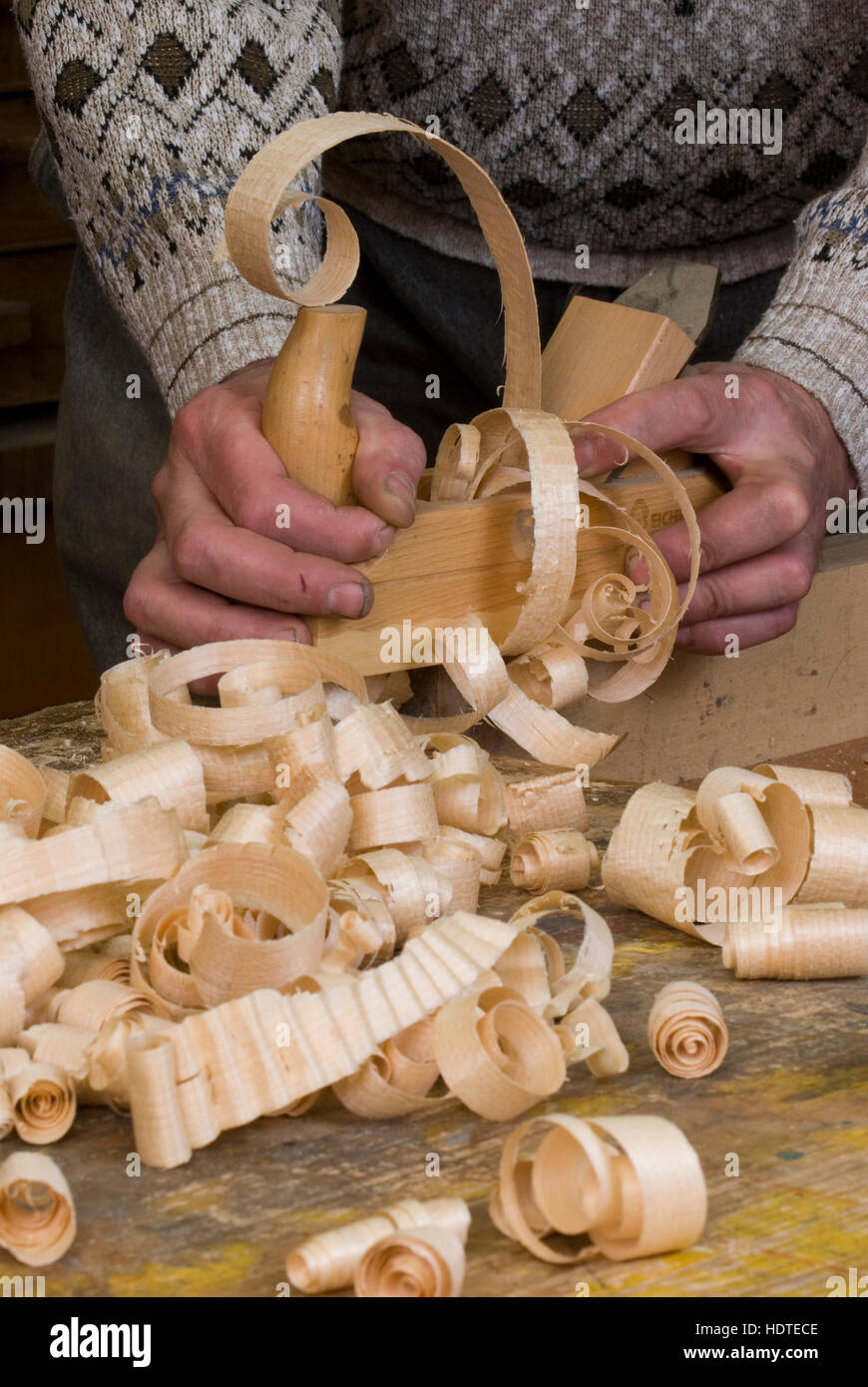 Hand crafted wood plane hi-res stock photography and images - Alamy
