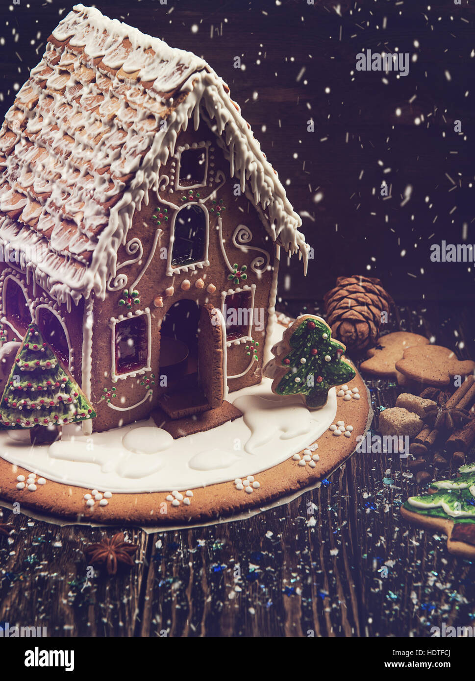 Different ginger cookies Stock Photo - Alamy