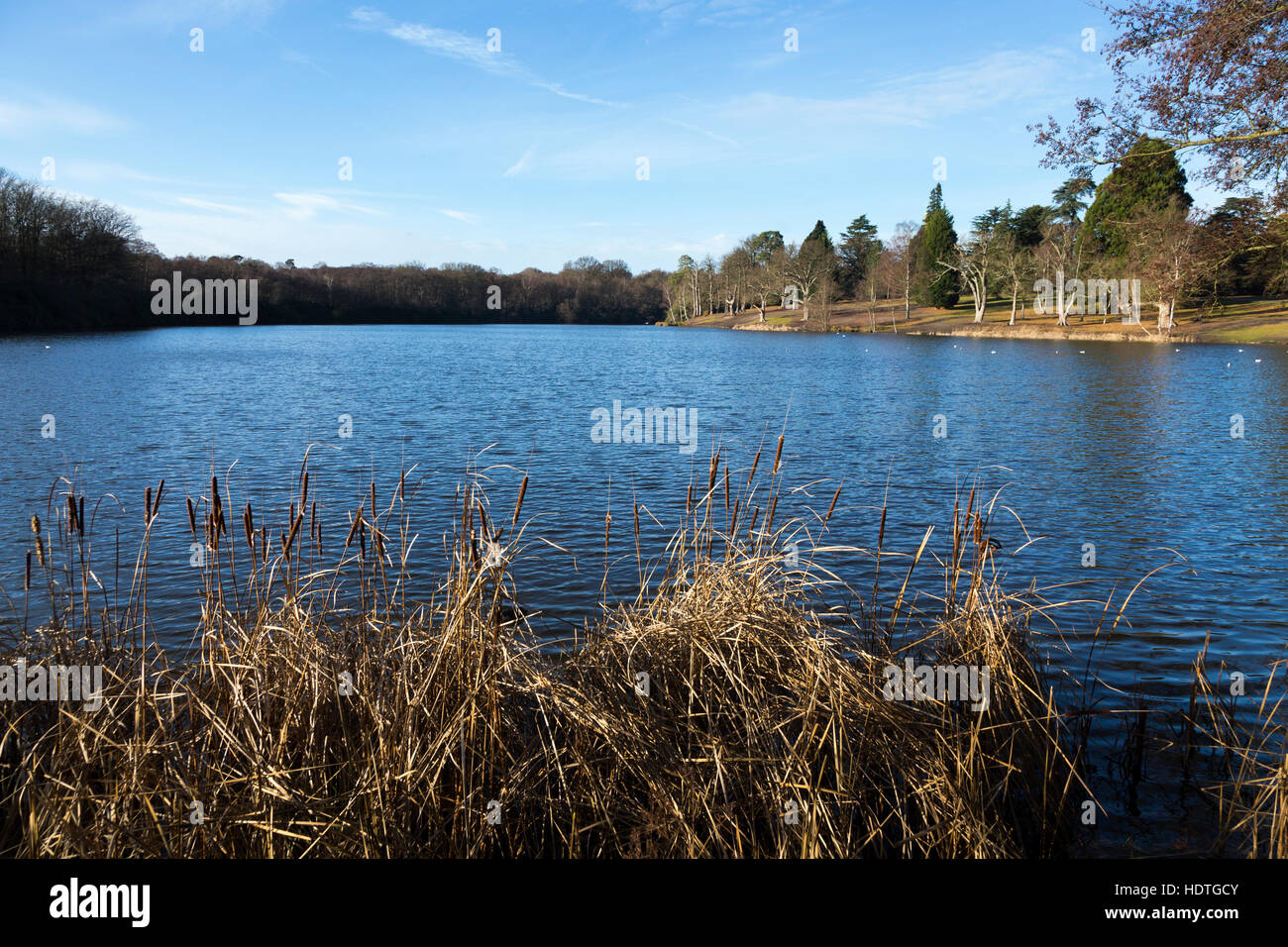 The Obelisk Pond at Virginia Water seen from Rhododendron Ride ...