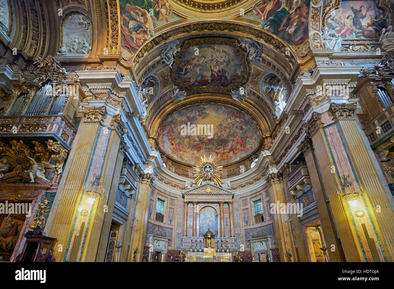 Il gesú rome ceiling hi-res stock photography and images - Alamy