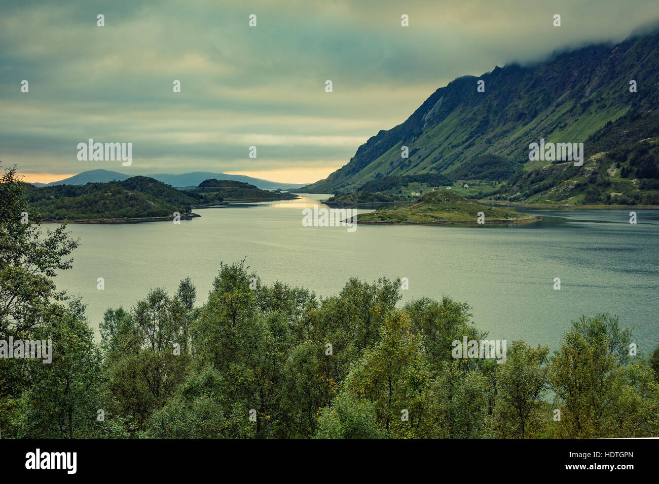 Norway landscape backdrop hi-res stock photography and images - Alamy