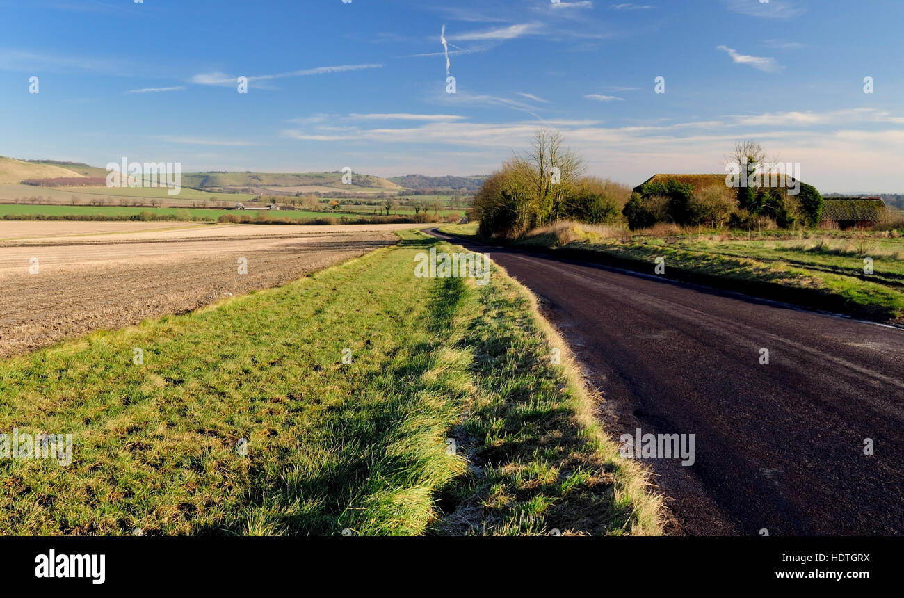 The Pewsey Downs, seen from near Alton Barnes Stock Photo - Alamy