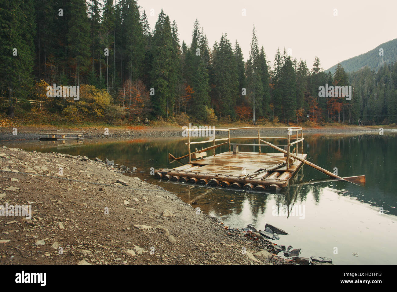 Dock on lake autumn hi-res stock photography and images - Alamy