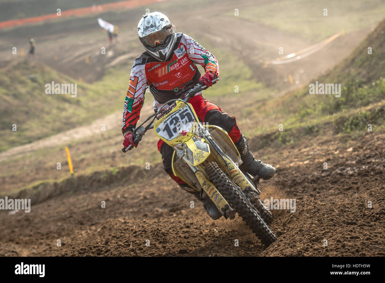 motocross rider in the race Stock Photo - Alamy