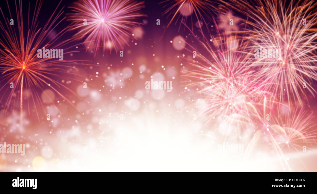 Abstract colored firework background with free space for text Stock ...