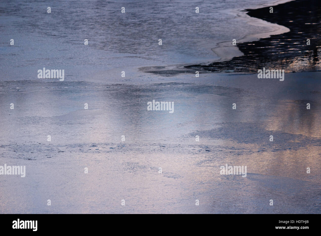 blue ice water in the White lake Stock Photo - Alamy