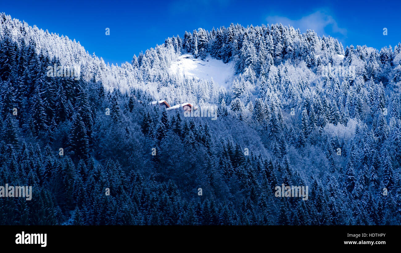Snowy hills hi-res stock photography and images - Alamy