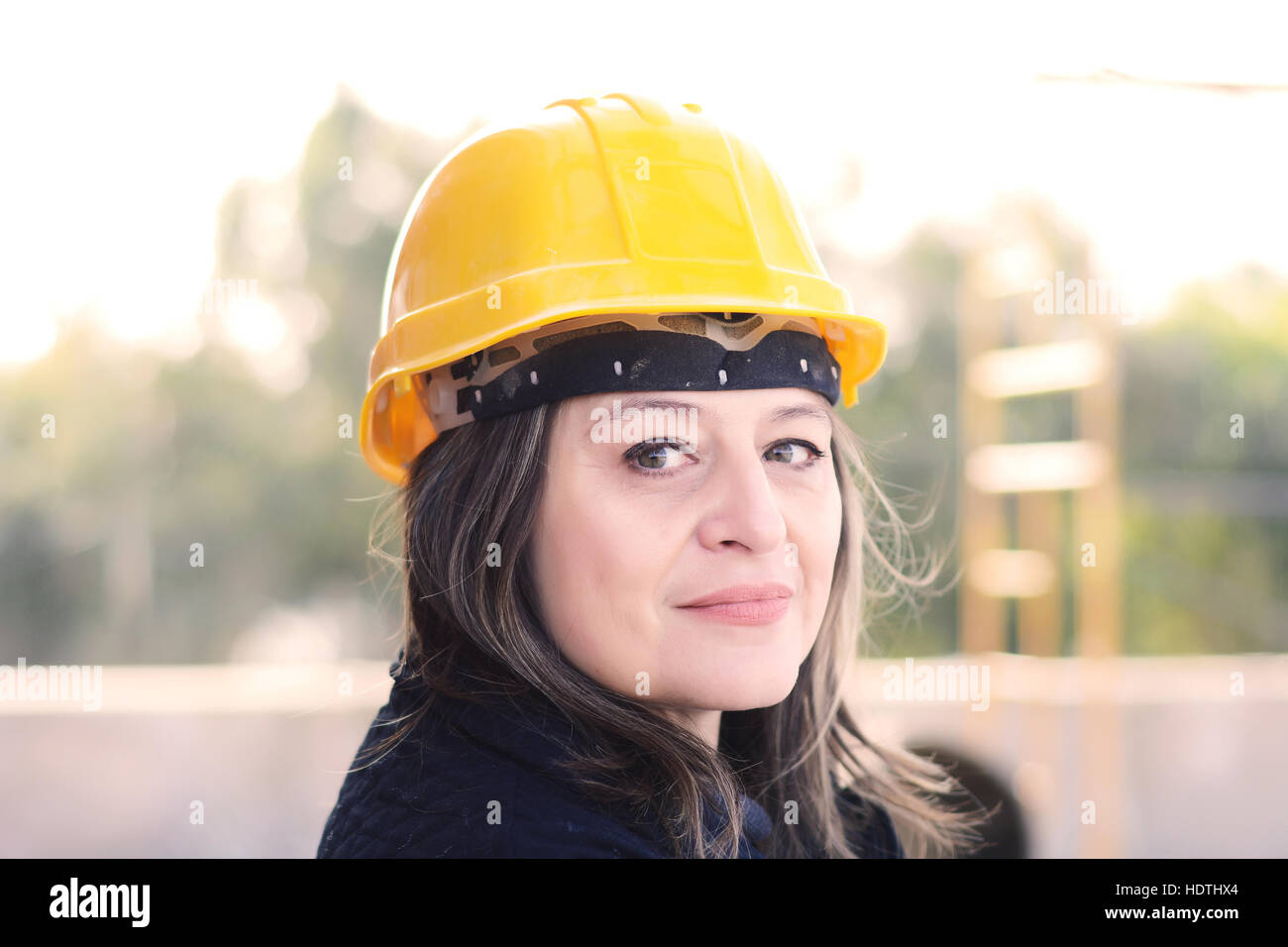 Builder businesswoman construction site hi-res stock photography and ...