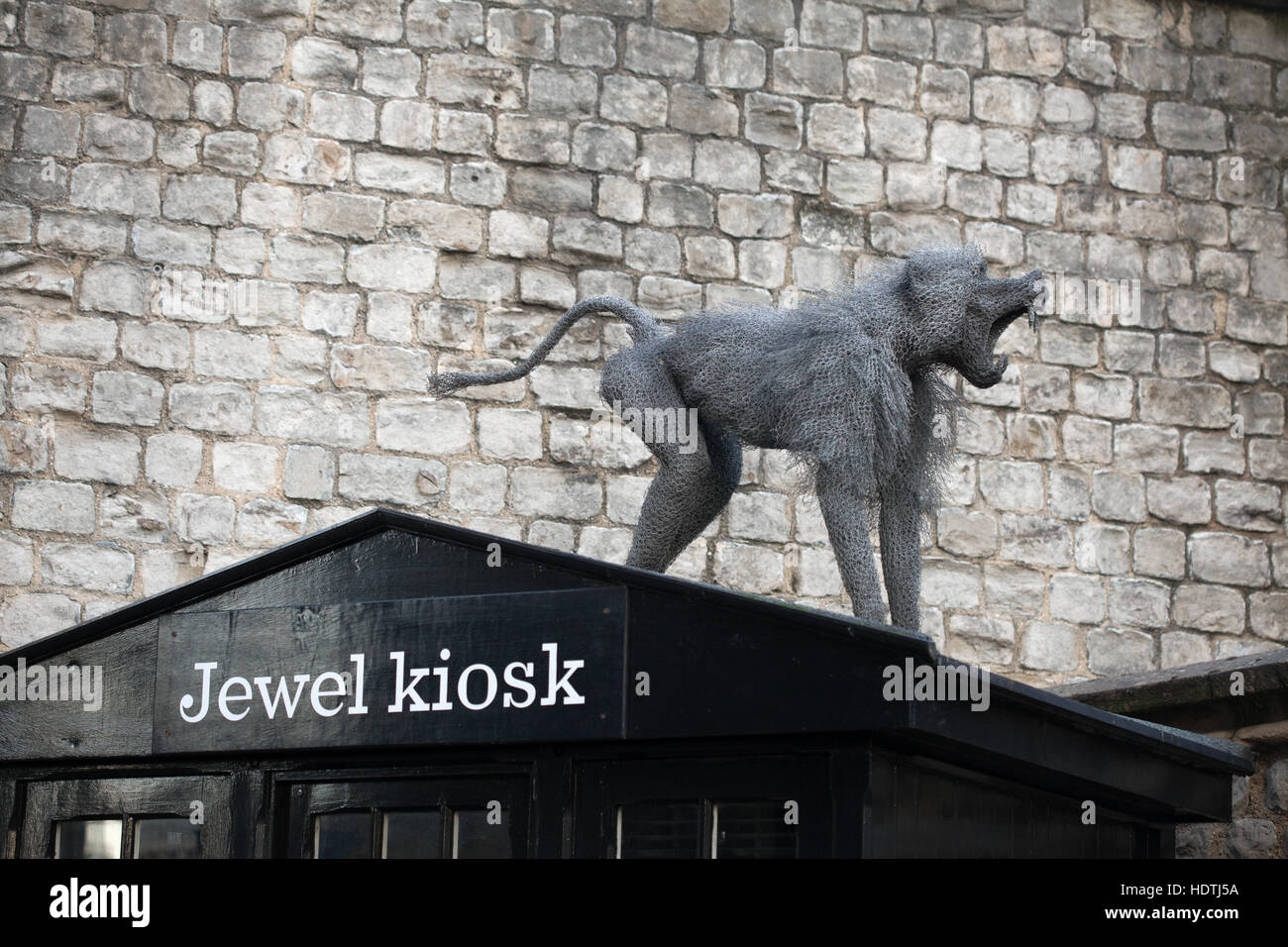 screaming monkey : wire animal at Tower of London , UK Stock Photo - Alamy