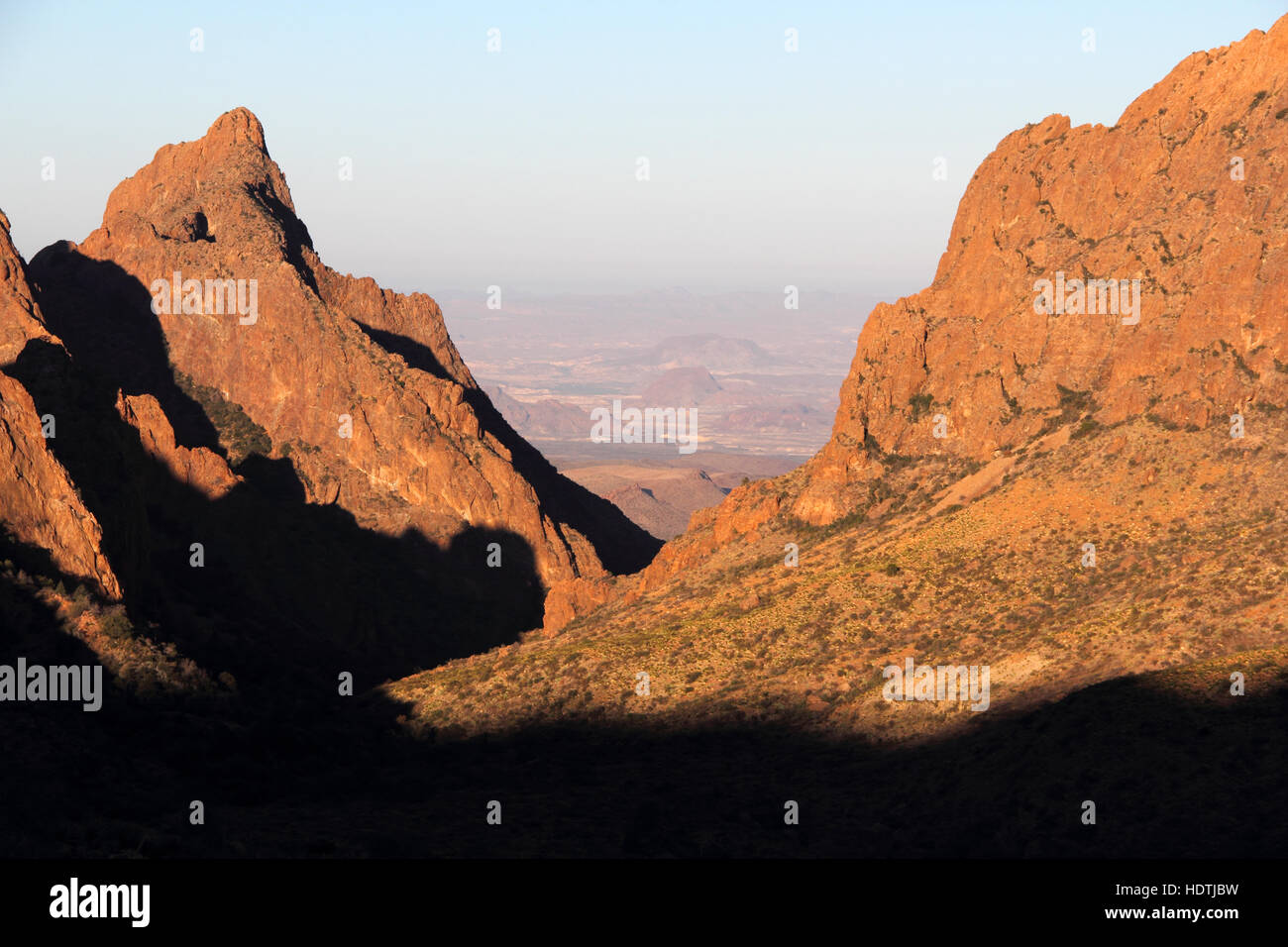 Beautiful Southwestern Landscape in Big Bend National Park, Texas Stock ...