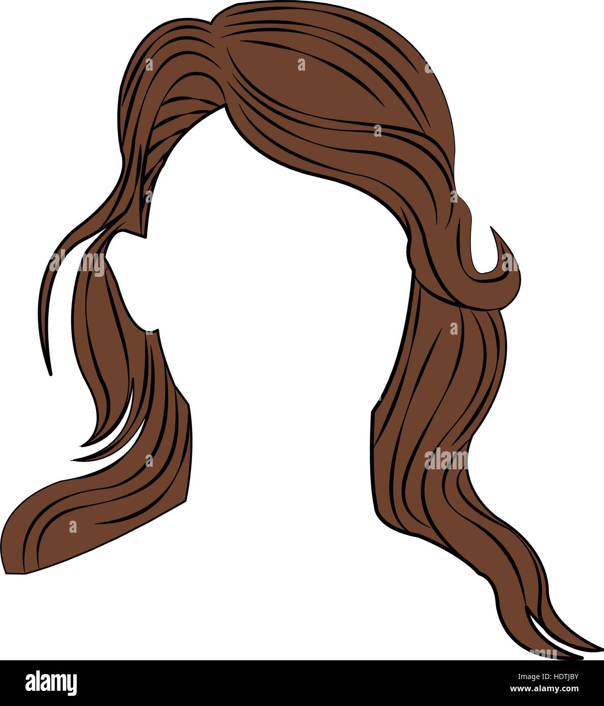 Isolated Woman Hair Design Stock Vector Image And Art Alamy