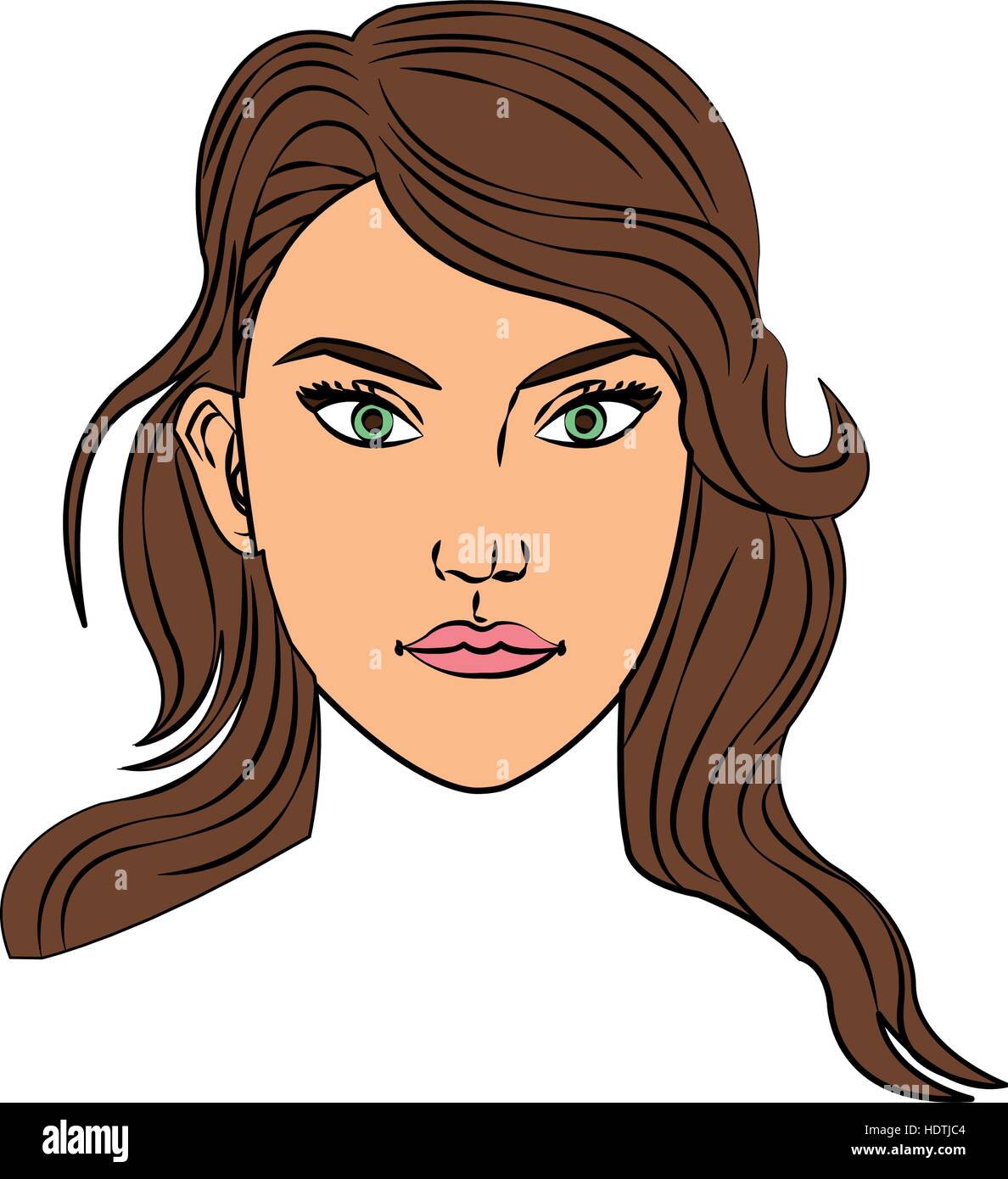 Isolated woman cartoon design Stock Vector Image & Art - Alamy