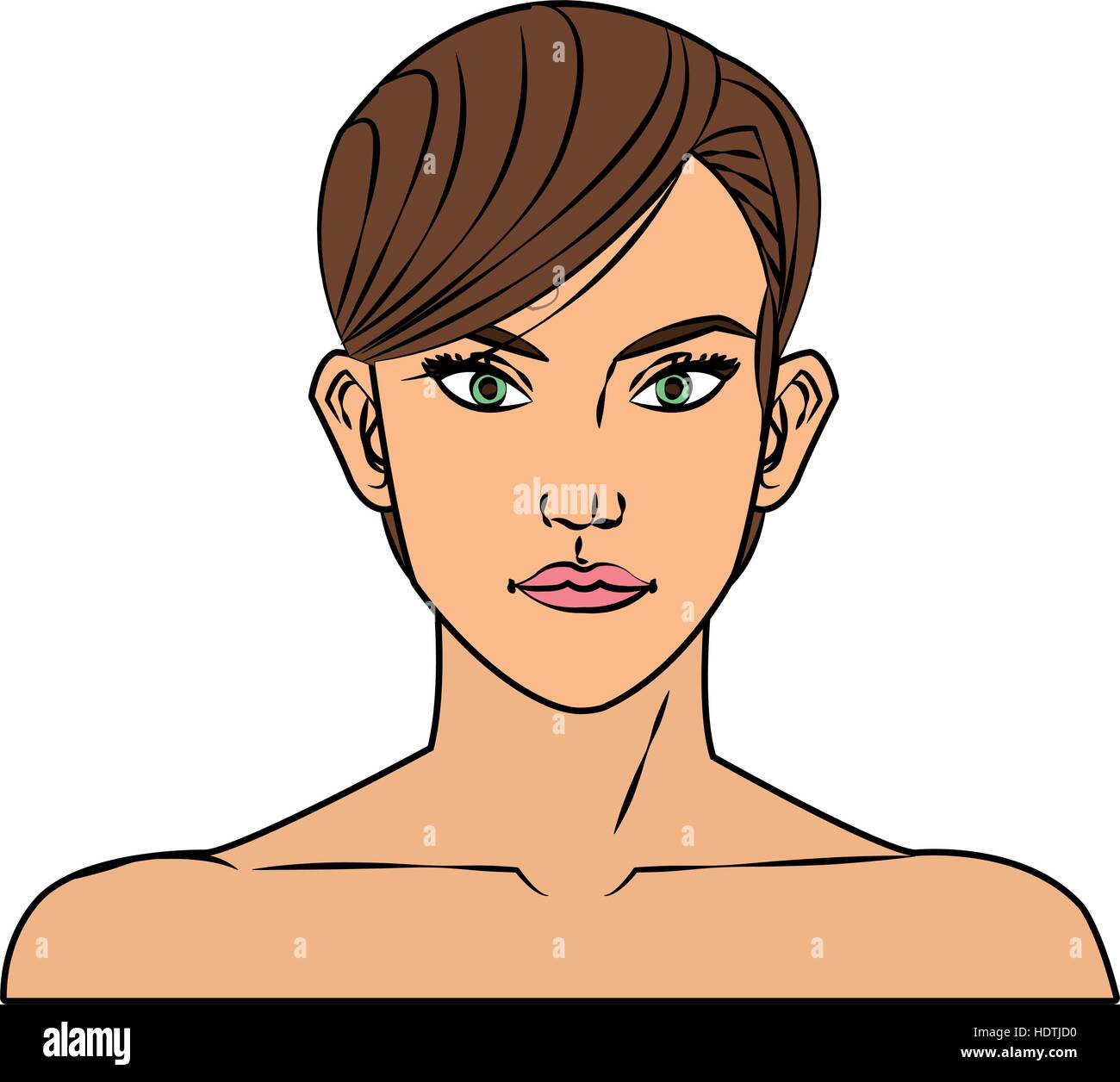 Isolated woman face cartoon design Stock Vector Image & Art - Alamy