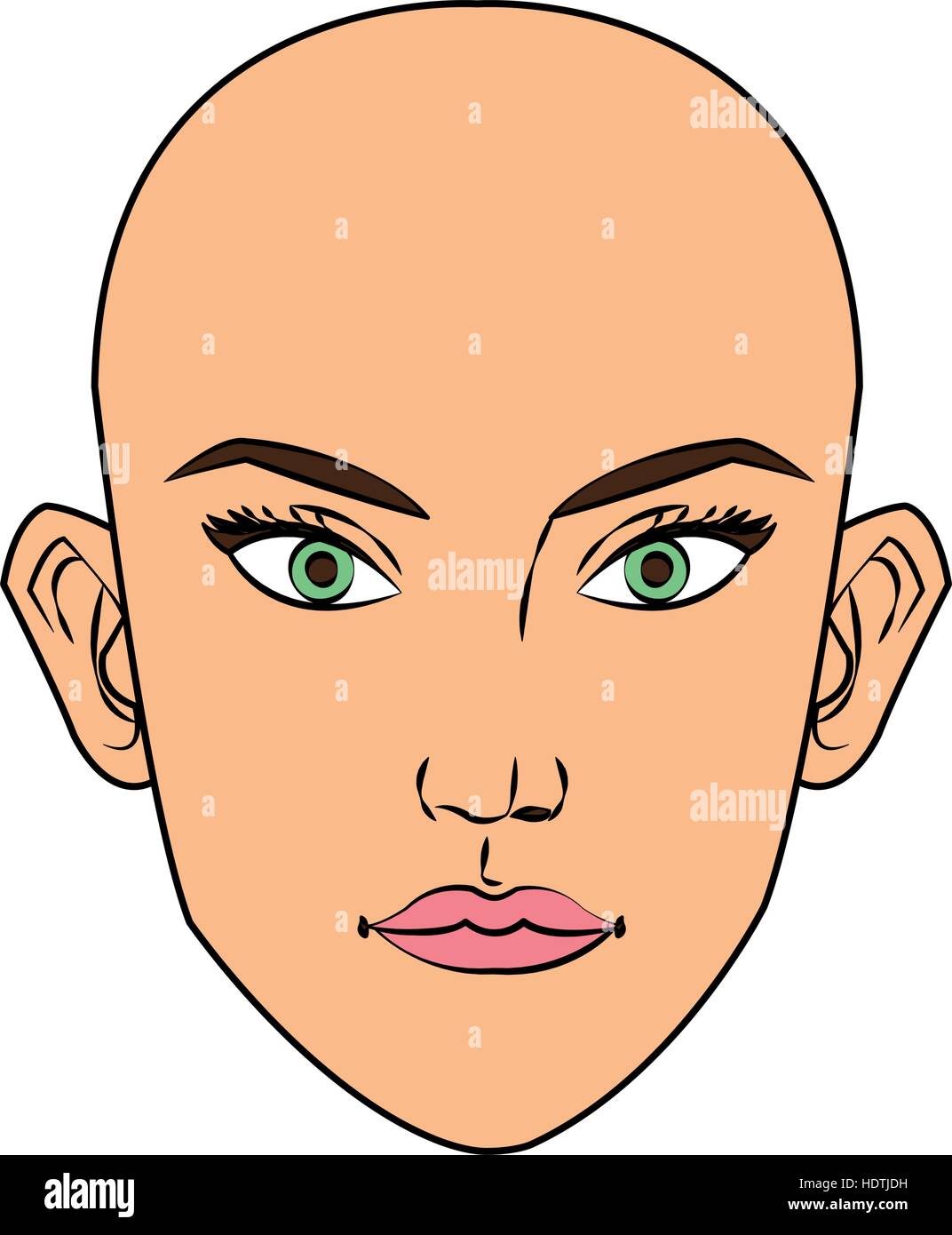 Isolated woman face cartoon design Stock Vector Image & Art - Alamy