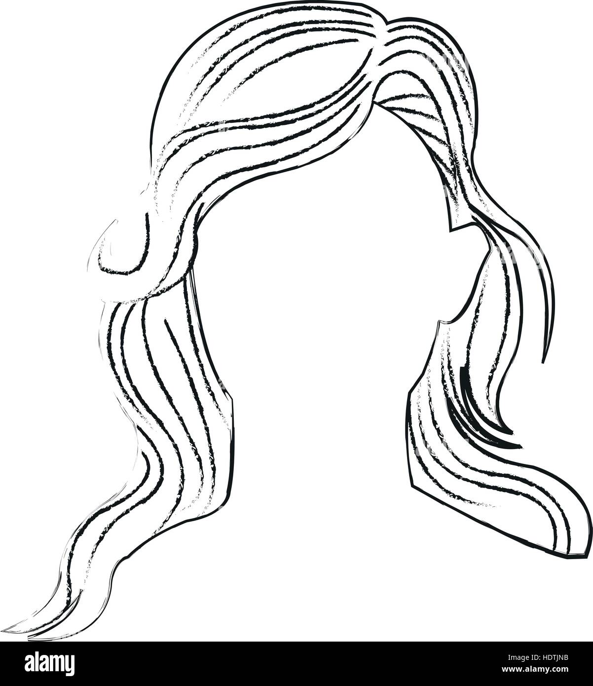 Isolated woman hair design Stock Vector Image & Art - Alamy