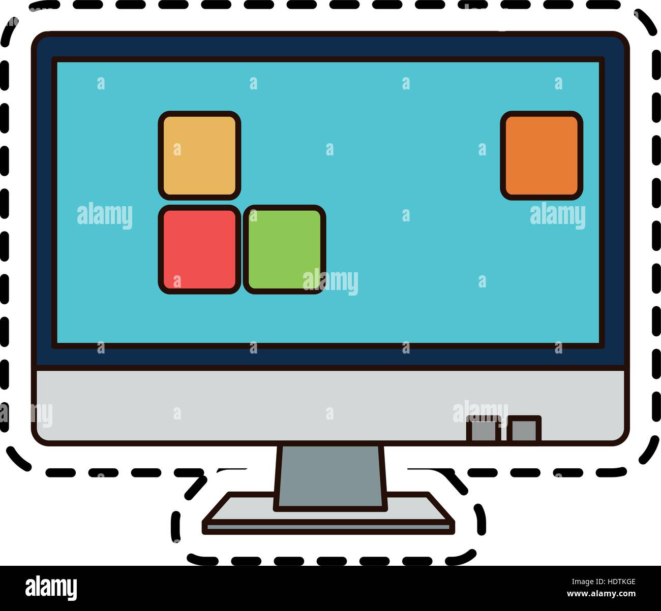 Isolated computer device design Stock Vector Image & Art - Alamy