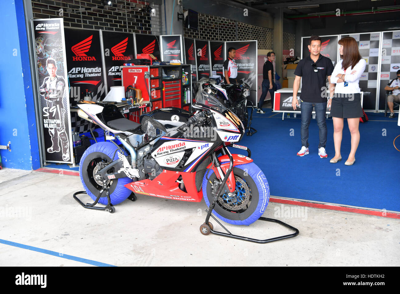 BURIRAM - DECEMBER 4 : Honda Motorcycle of AP Honda Racing Thailand in ...