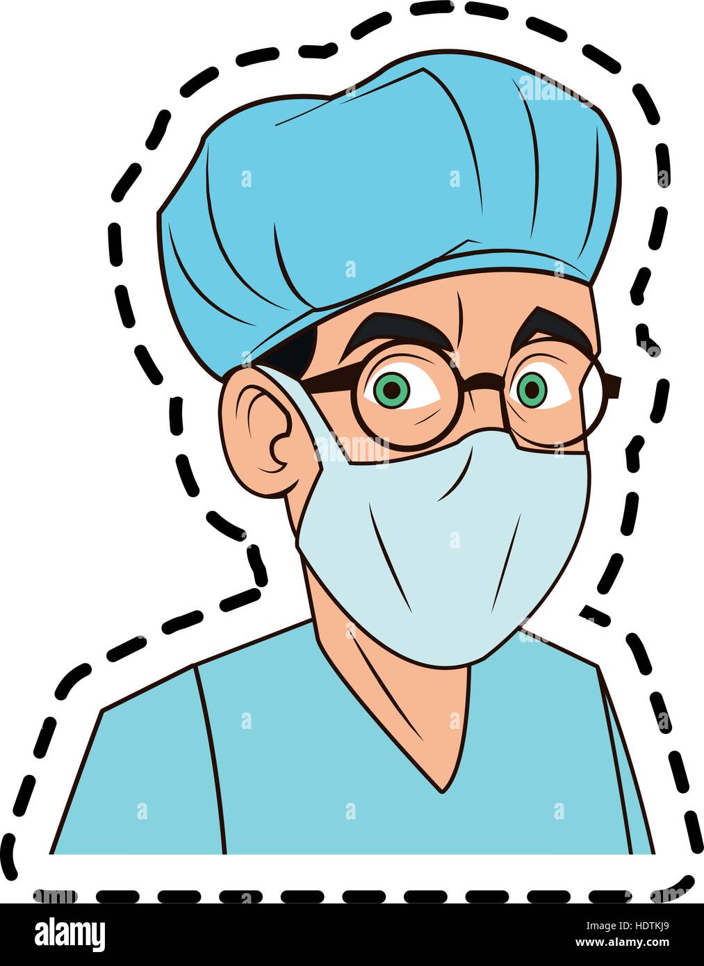 Isolated doctor cartoon design Stock Vector Image & Art - Alamy