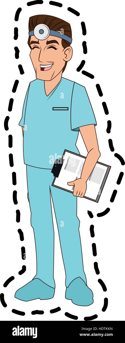 Isolated doctor cartoon design Stock Vector Image & Art - Alamy