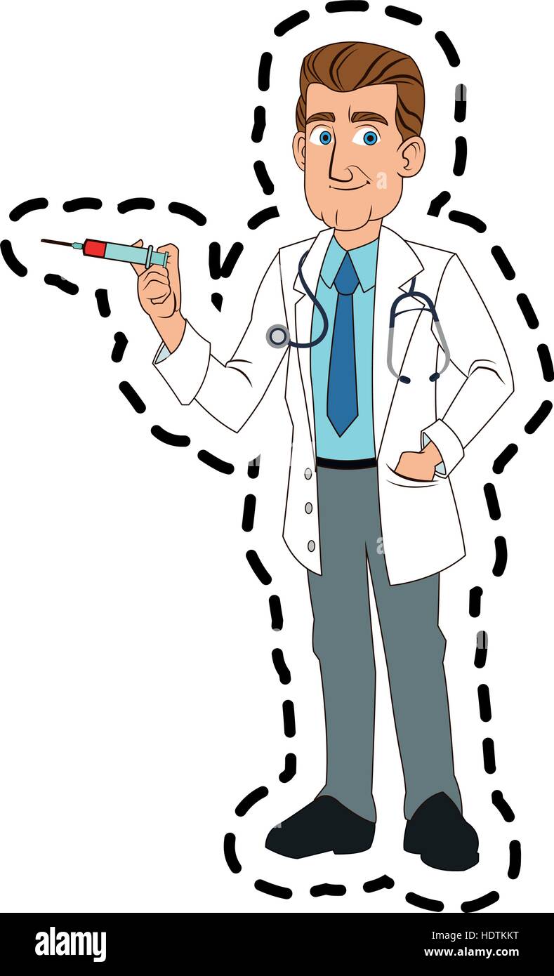 Isolated doctor cartoon design Stock Vector Image & Art - Alamy