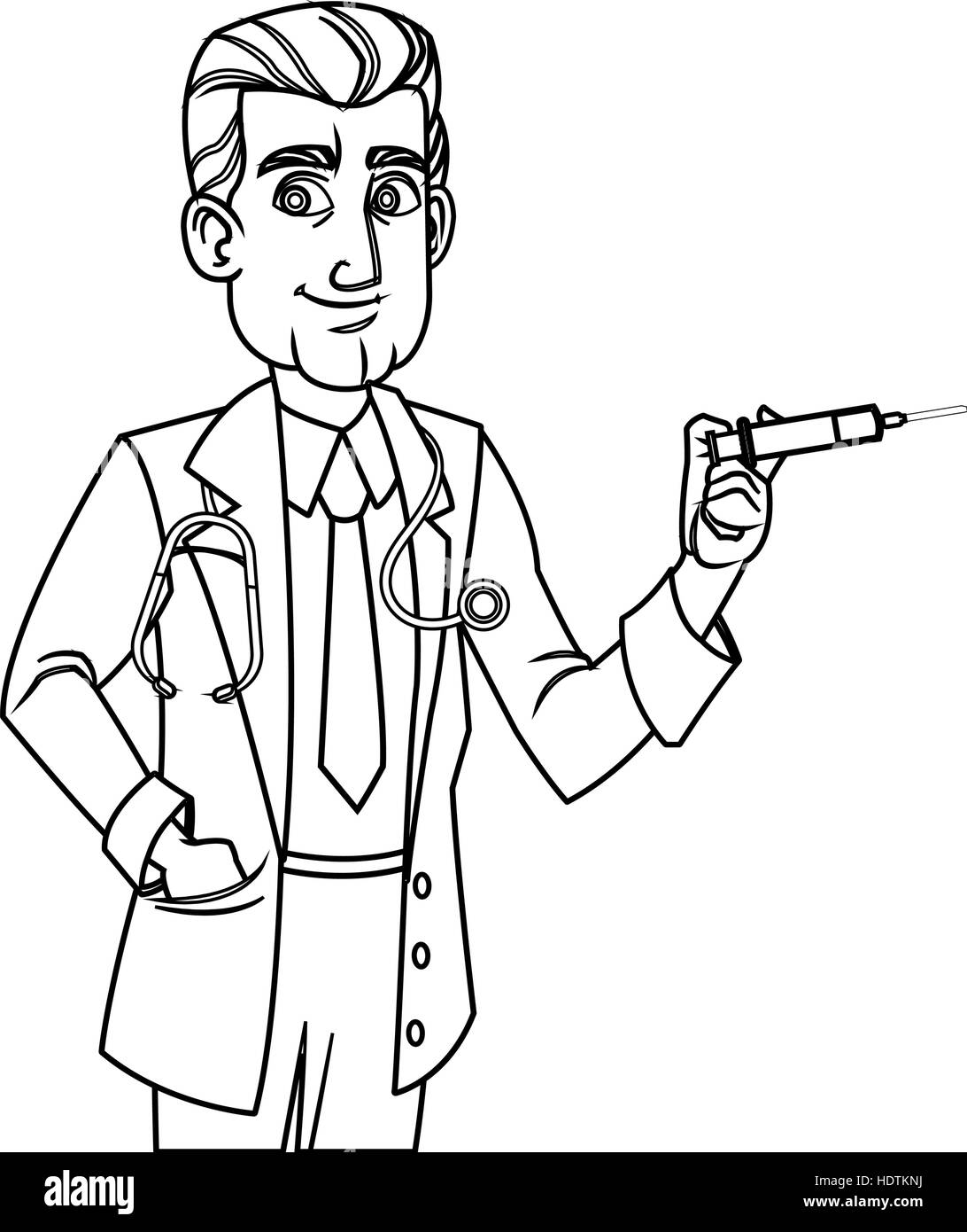 Isolated doctor cartoon design Stock Vector Image & Art - Alamy