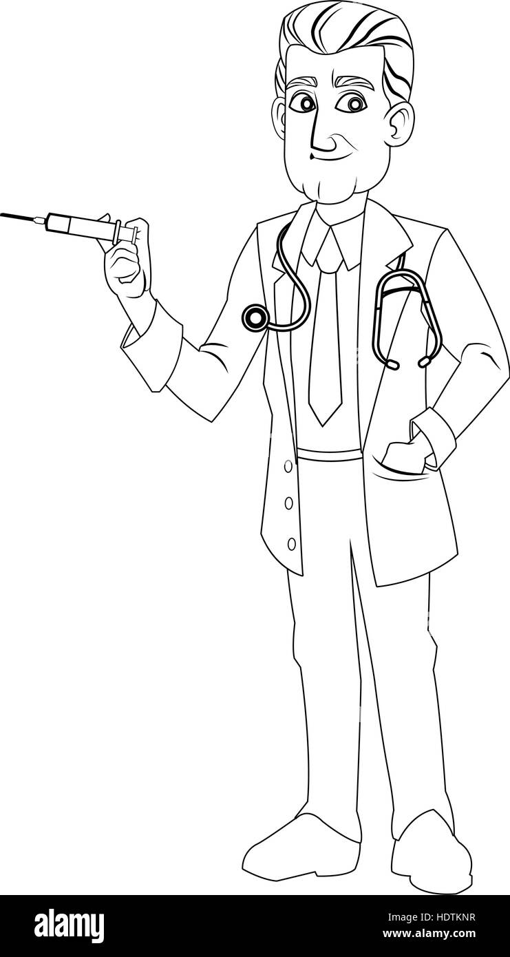 Isolated doctor cartoon design Stock Vector Image & Art - Alamy