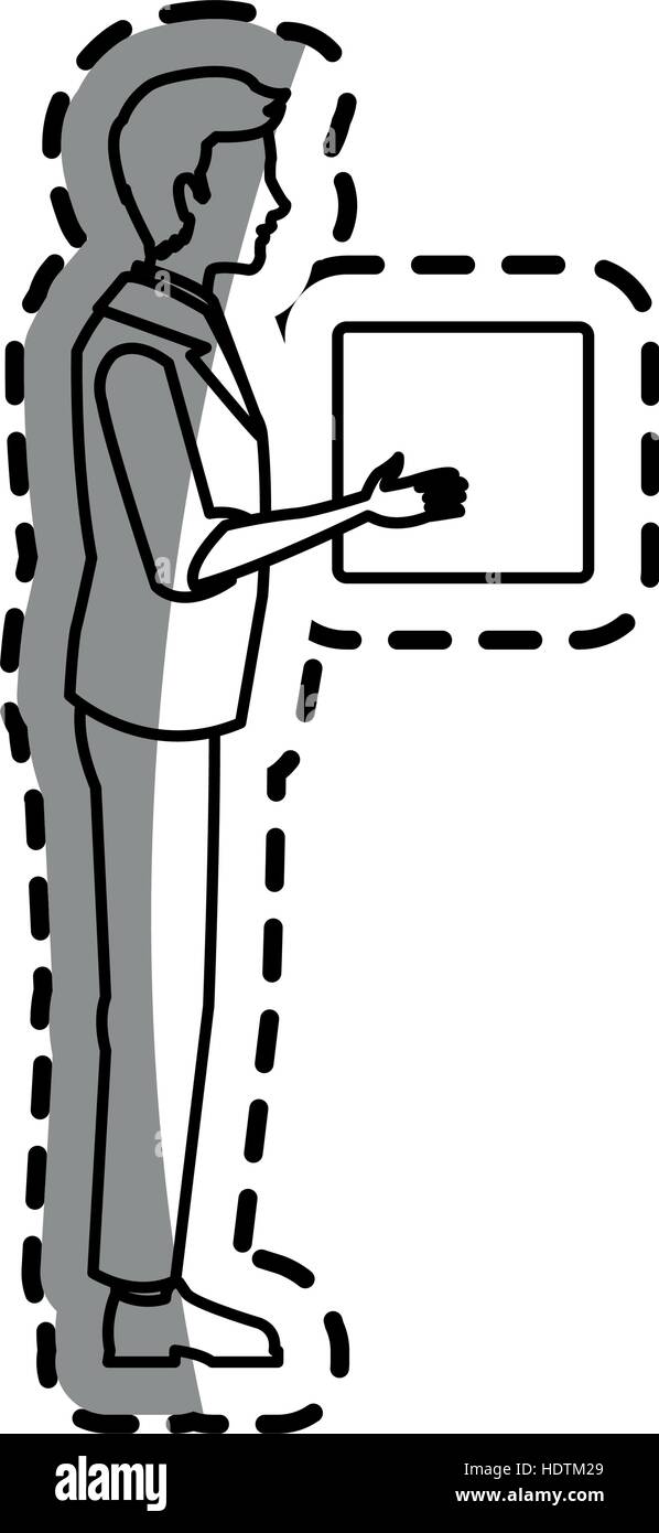 Isolated man cartoon with box design Stock Vector Image & Art - Alamy