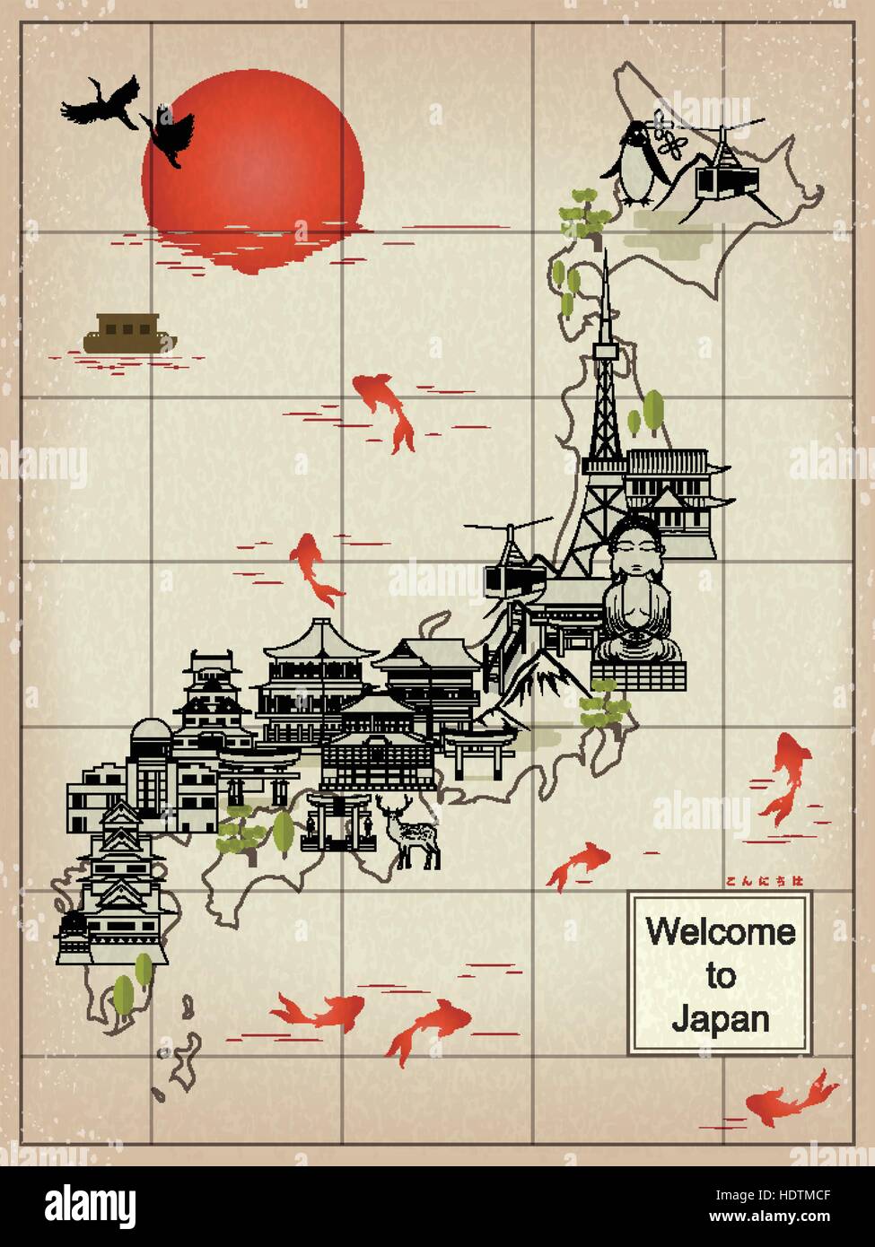 Imperial japan map hi-res stock photography and images - Alamy