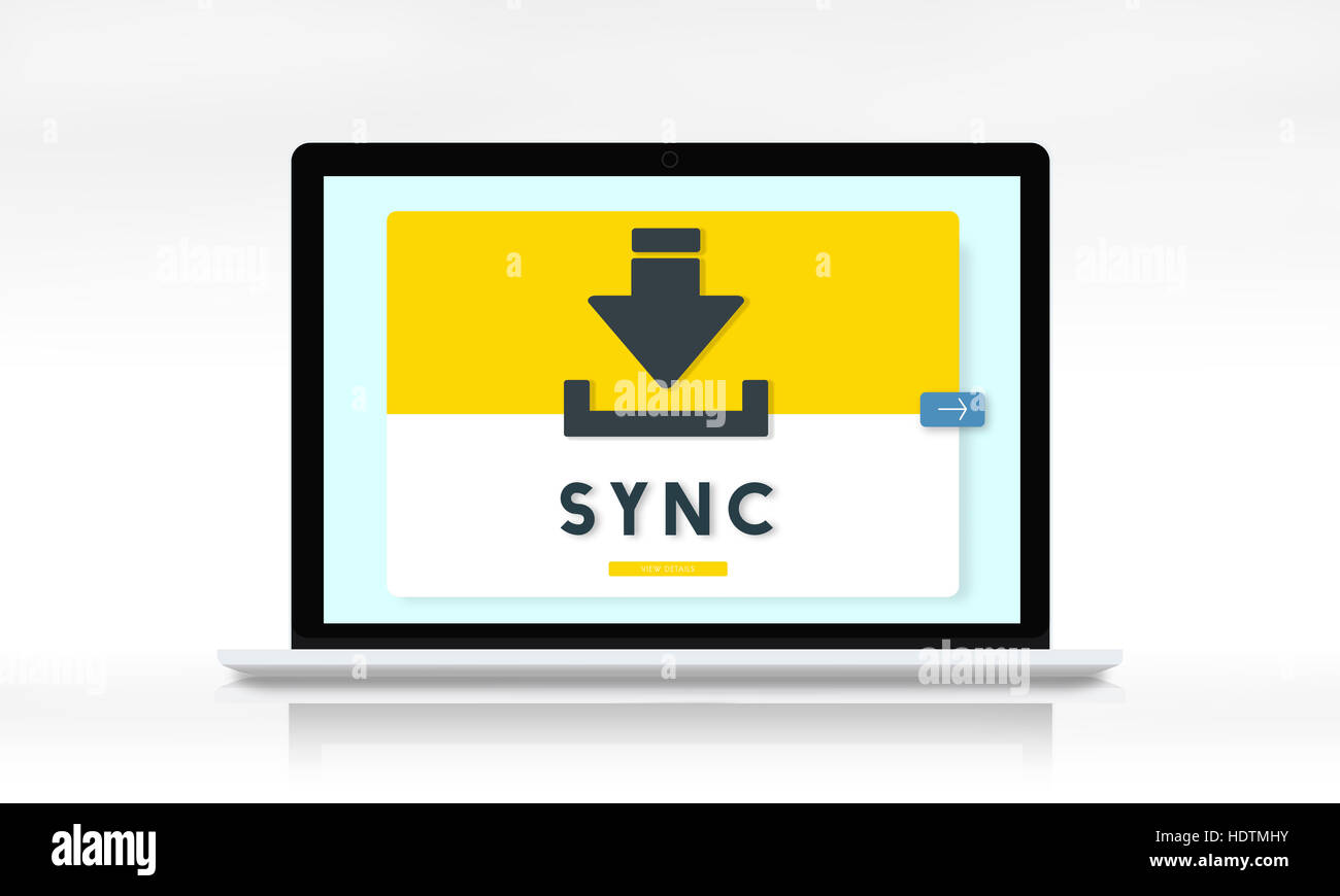 Data Backup Storage SYNC Digital Server Internet Concept Stock Photo ...