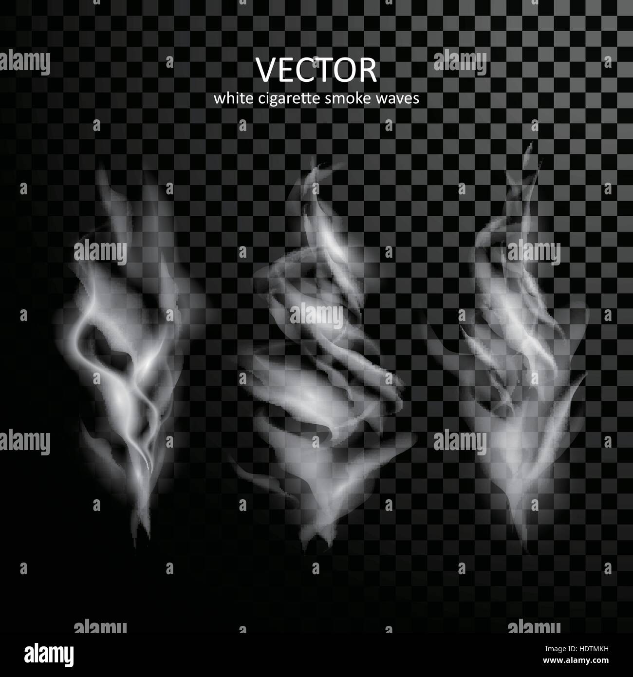 exquisite smoke element collection on transparent background Stock ...