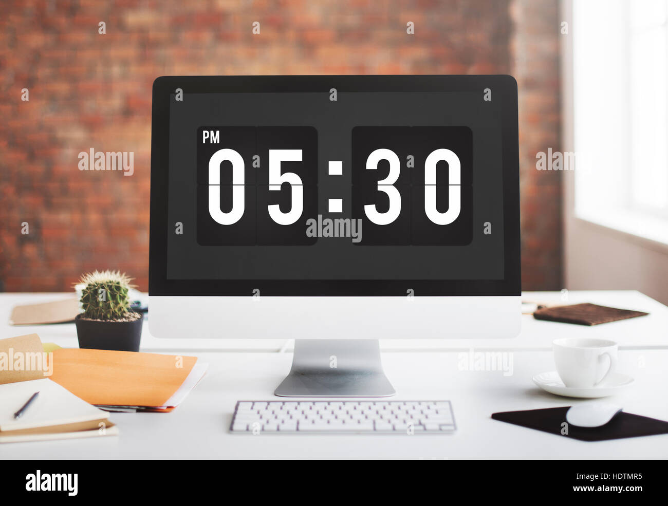 Time And Date Clock Graphic Concept Stock Photo - Alamy