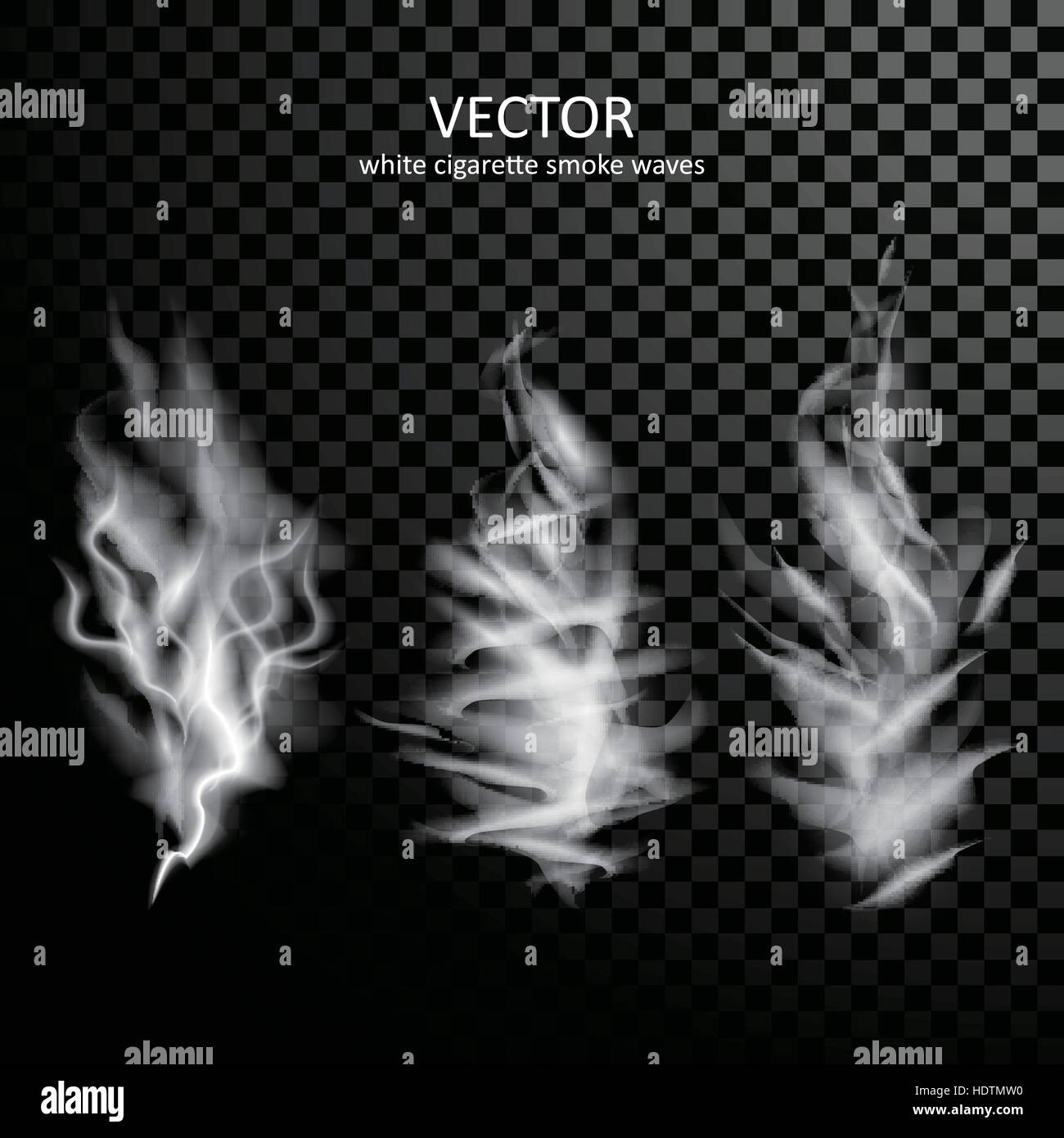 exquisite smoke element collection on transparent background Stock ...