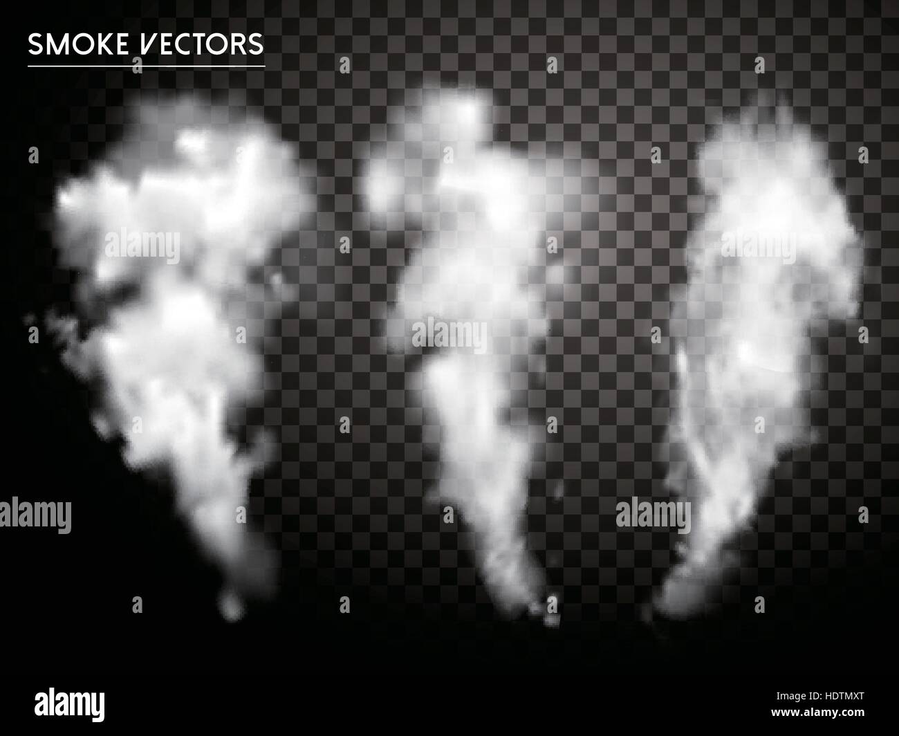 abstract smoke elements collection set over transparent background ...