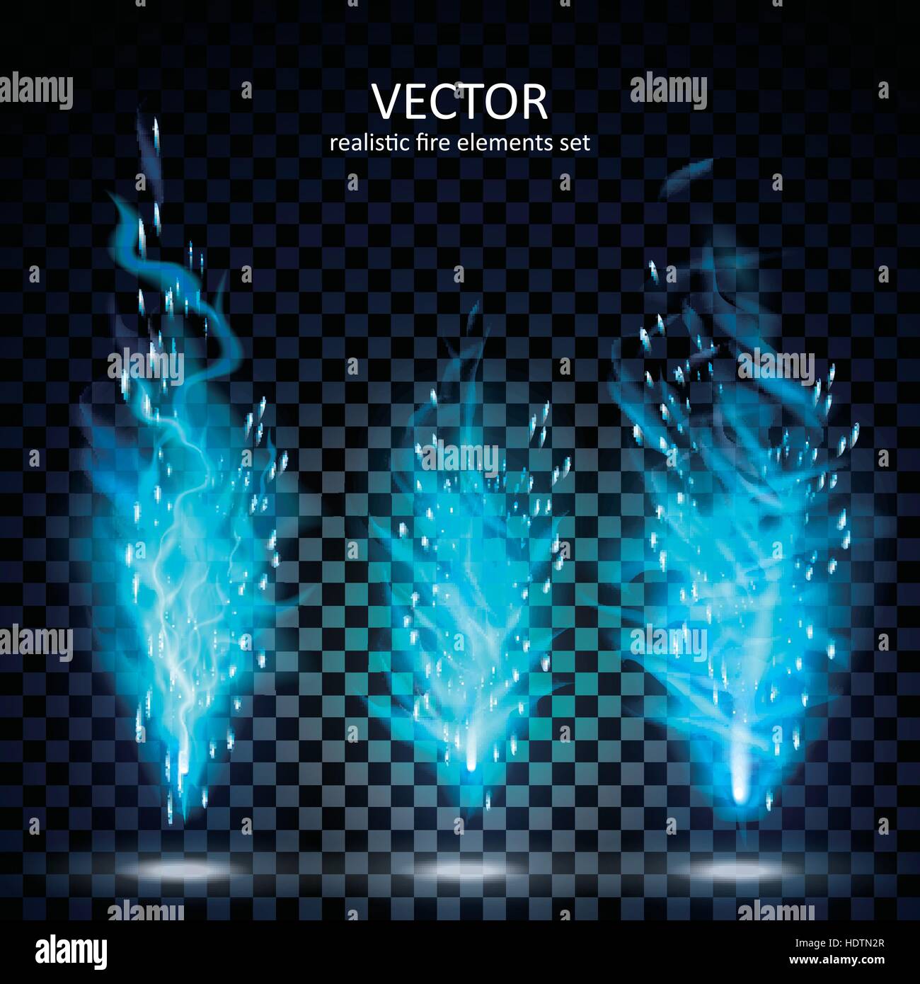 fire flame elements collection isolated on transparent background Stock ...