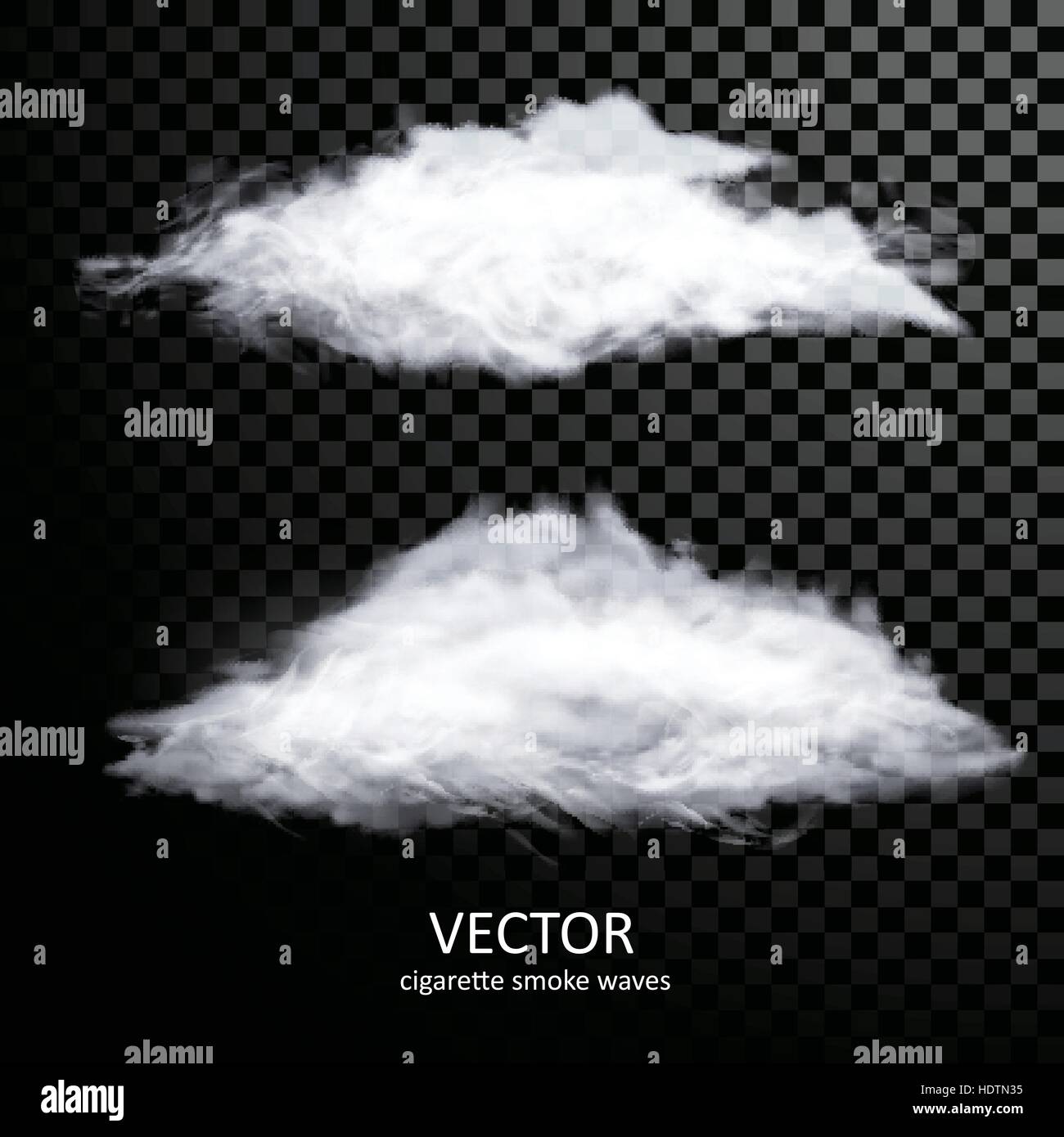 exquisite smoke element collection on transparent background Stock ...