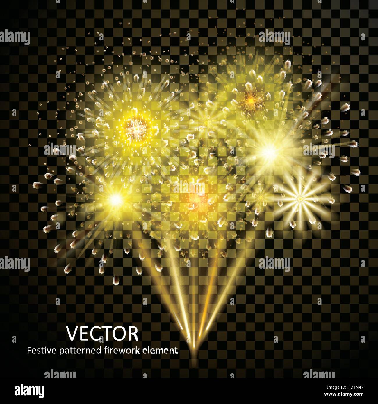 gorgeous fireworks collection set on transparent background Stock ...