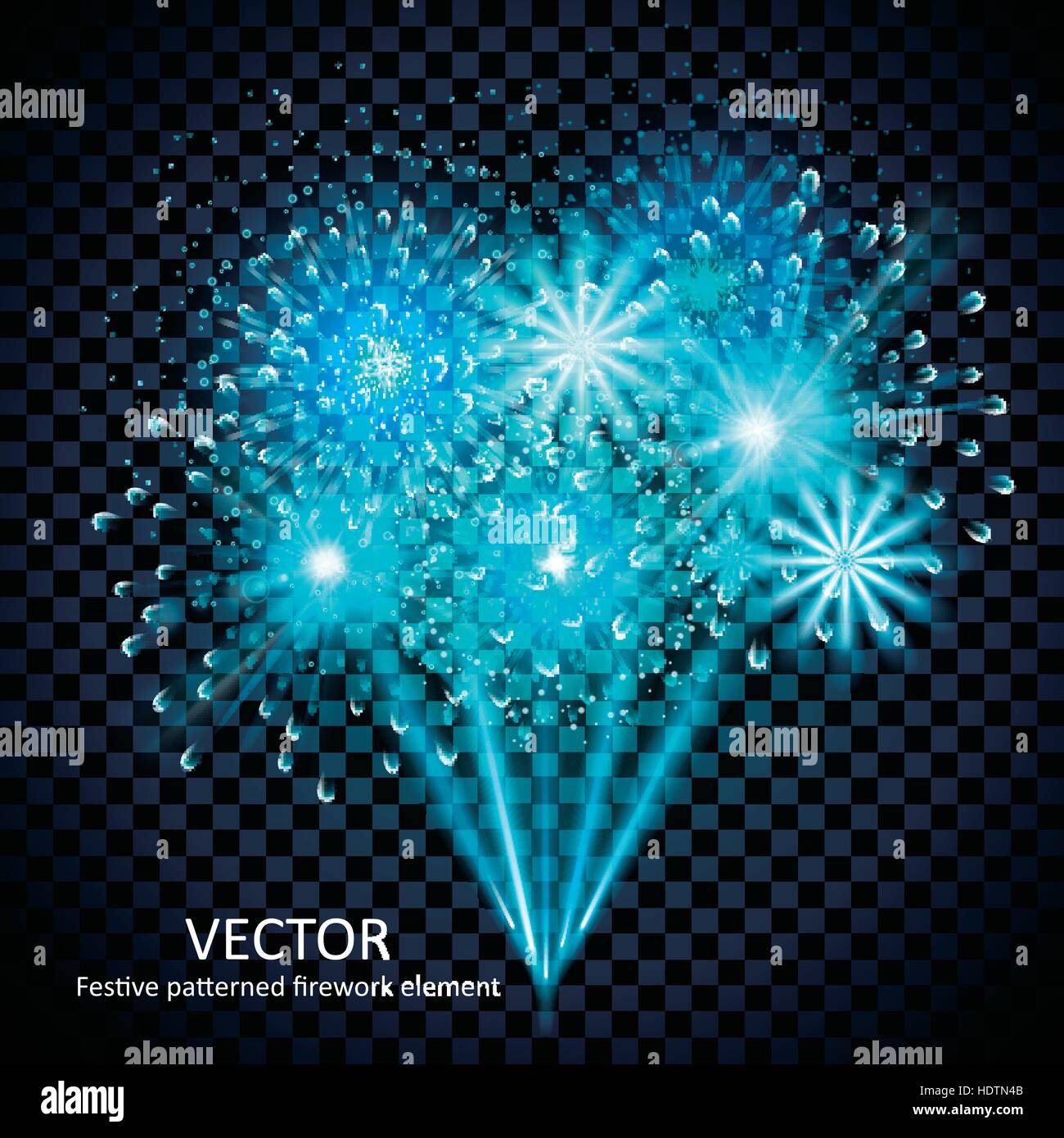 gorgeous fireworks collection set on transparent background Stock ...