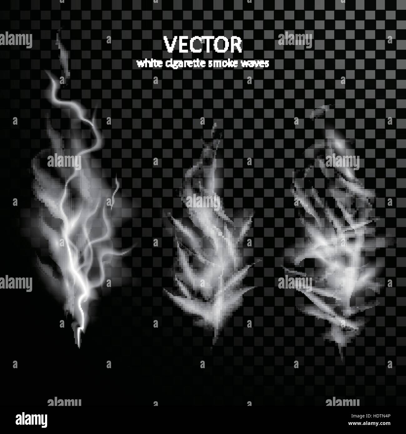 exquisite smoke element collection on transparent background Stock ...