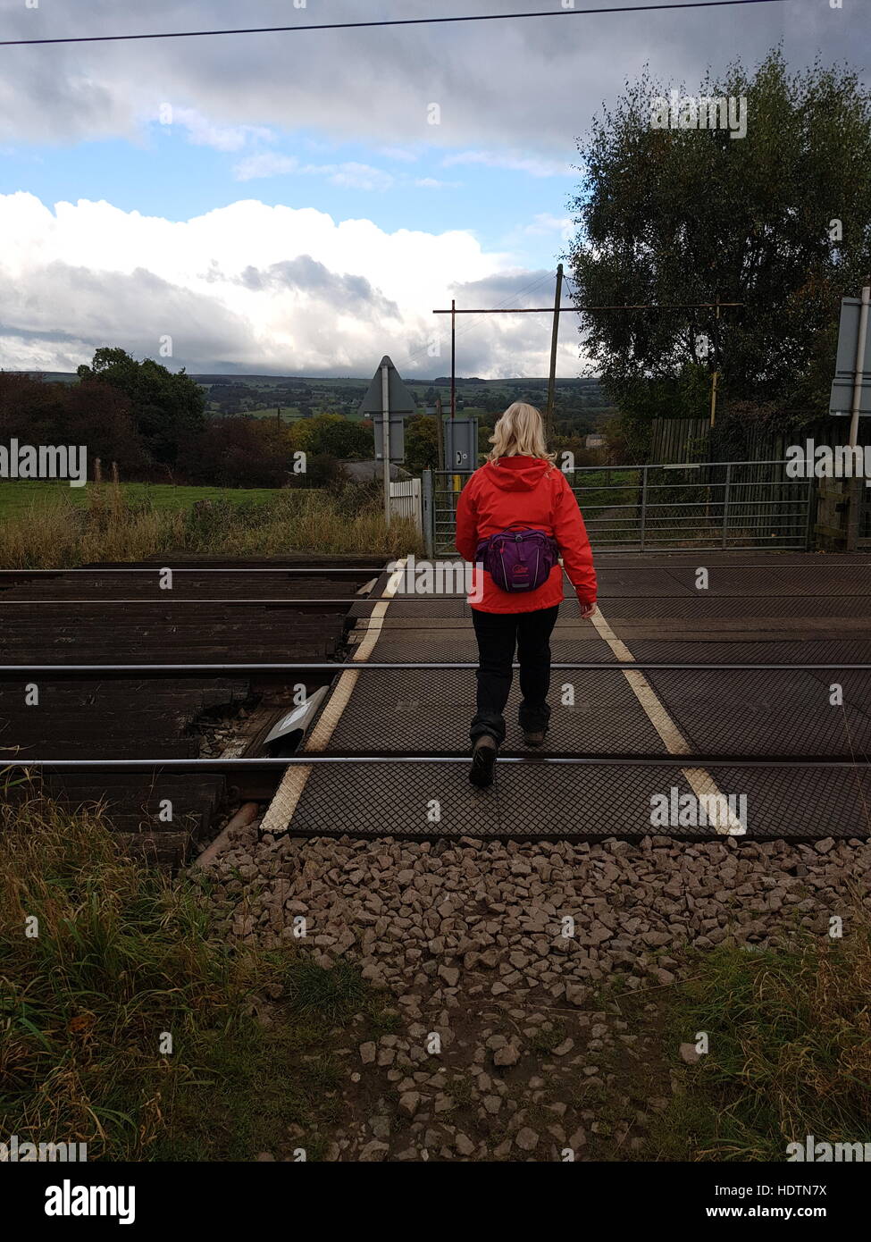Manned level crossing hi-res stock photography and images - Alamy