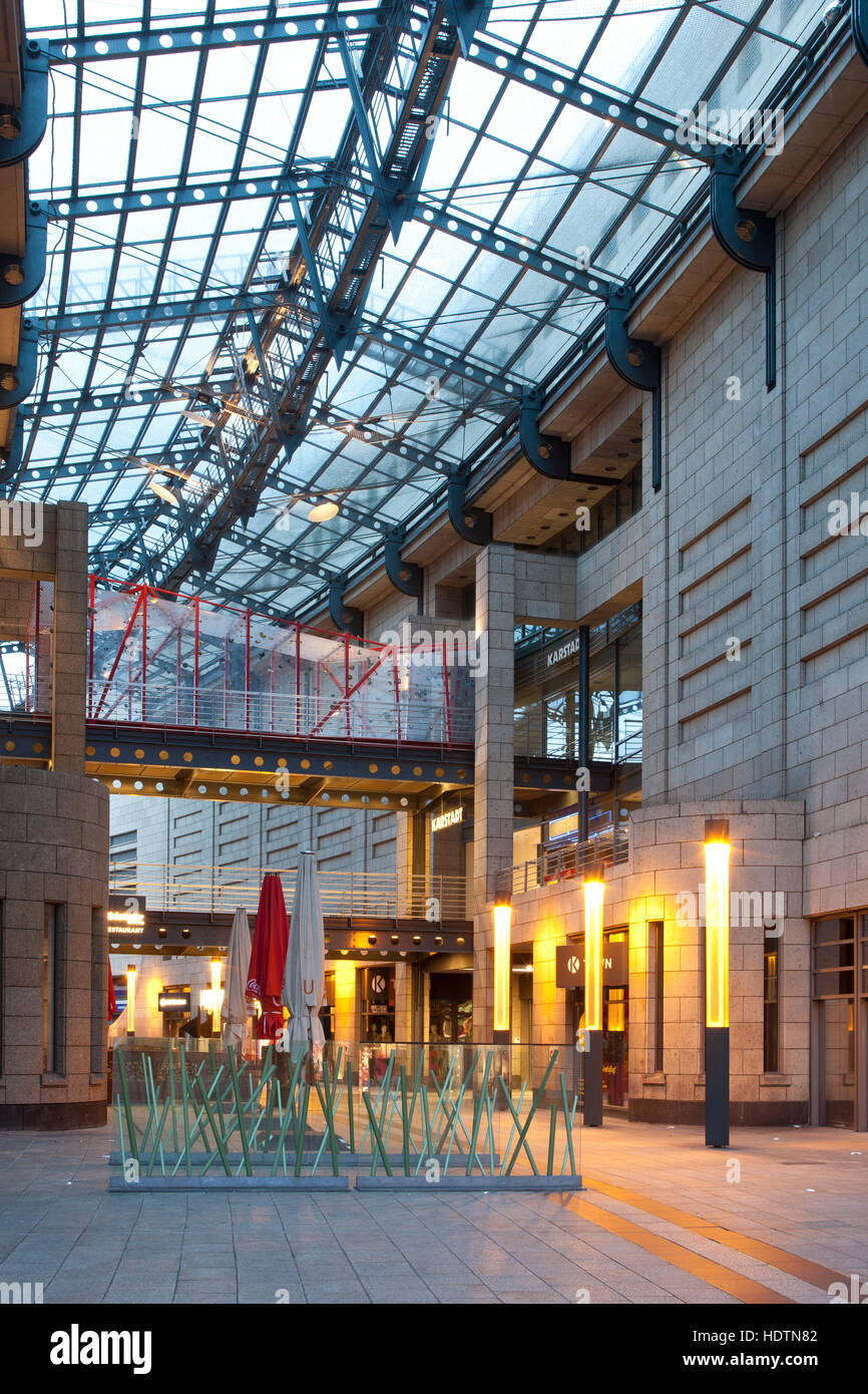 Germany, Cologne, the roofed arcade between the Karstadt department ...