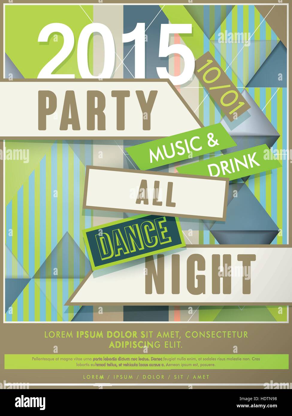 modern poster design template with geometric elements Stock Vector ...