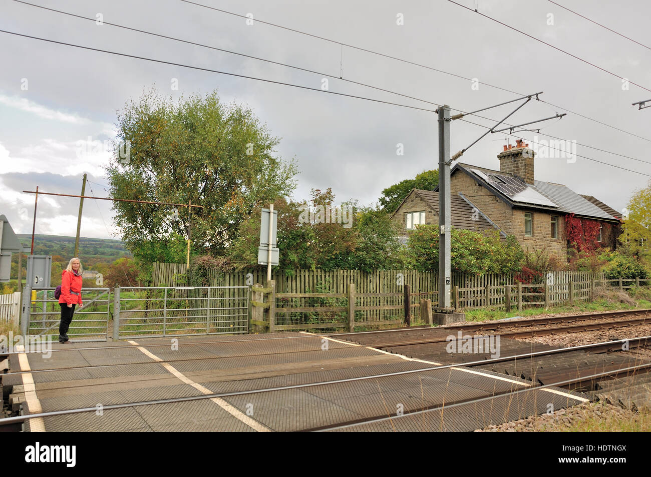 Unmanned level crossing hi-res stock photography and images - Alamy