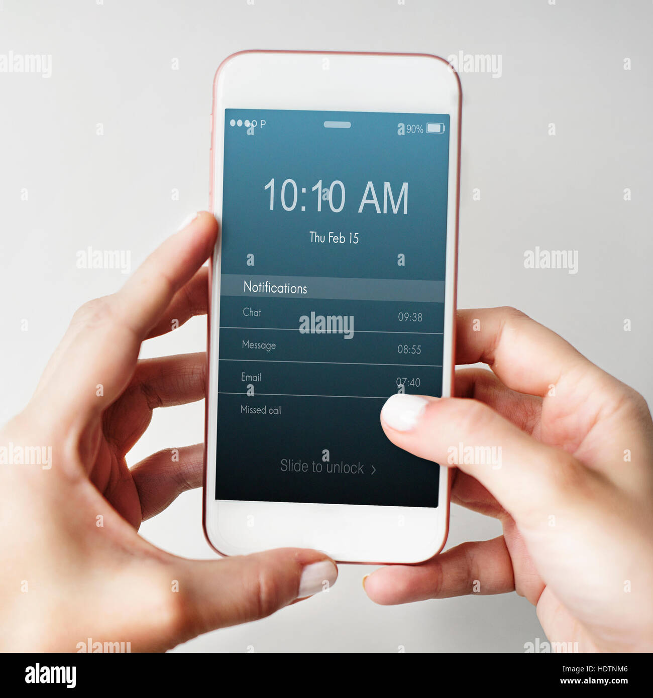 Email app notifications hi-res stock photography and images - Alamy