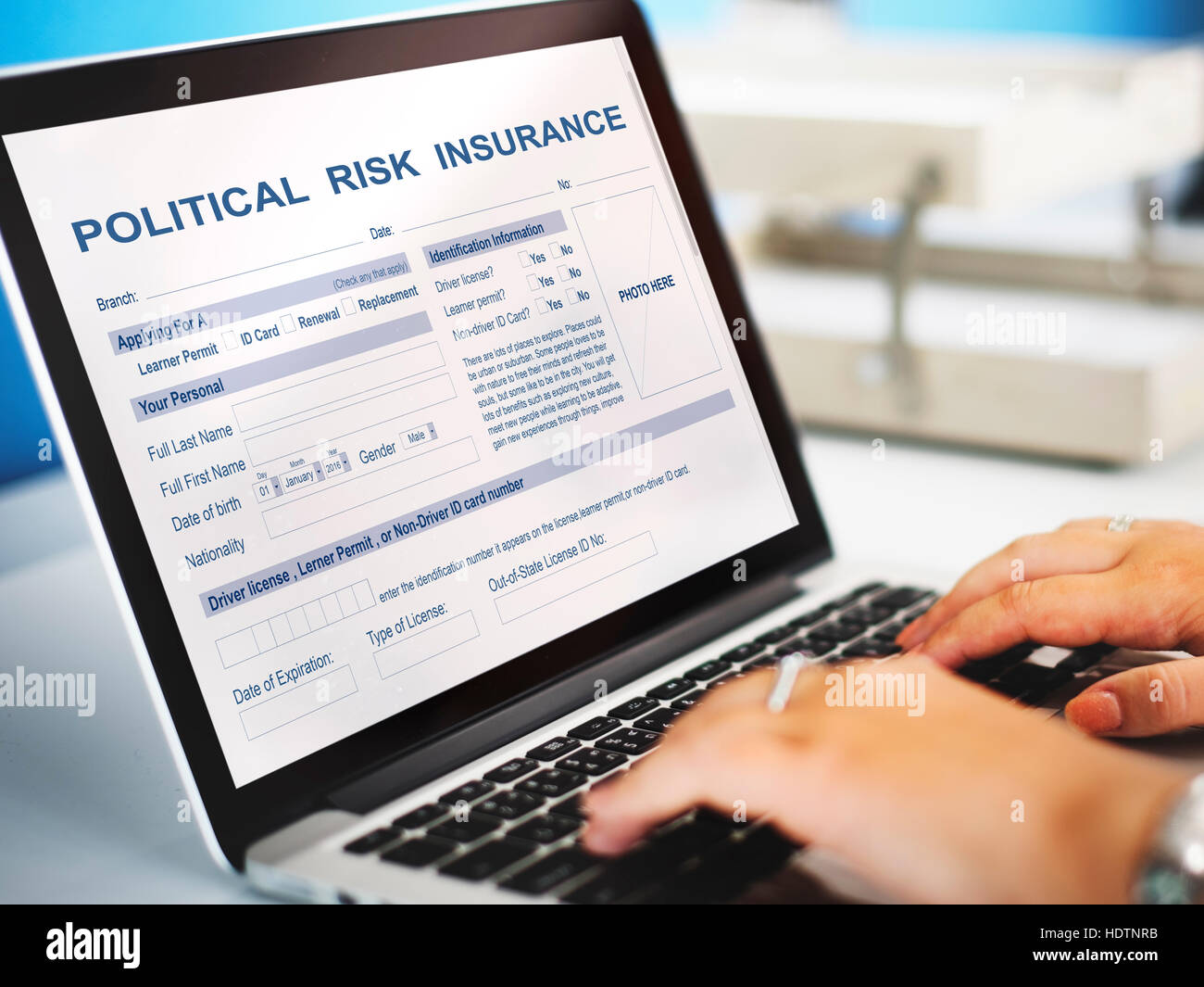 Political Risk Insurance Failure Financial Concept Stock Photo - Alamy