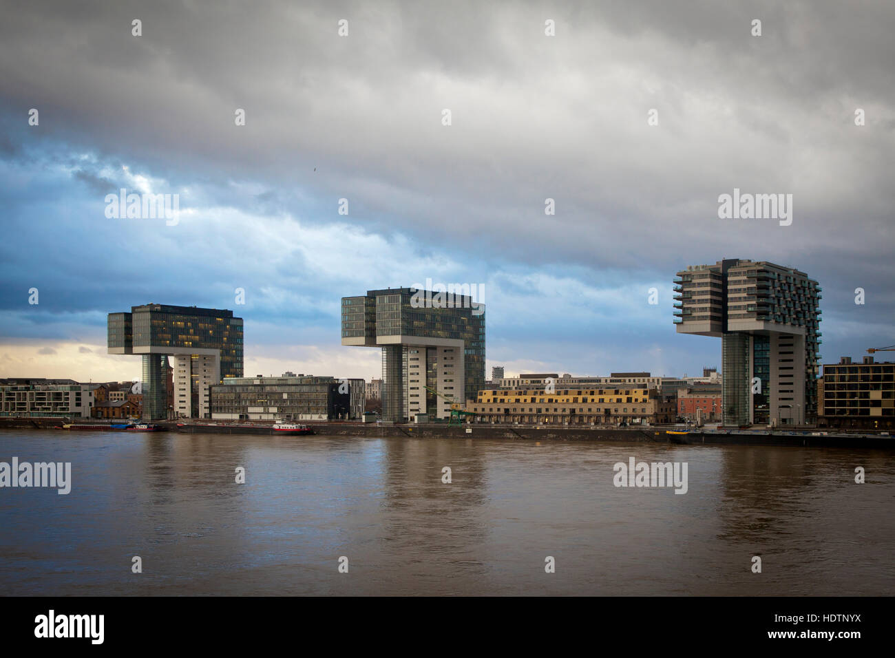 Europe, Germany, Cologne, the Crane Houses by Hadi Teherani at the ...
