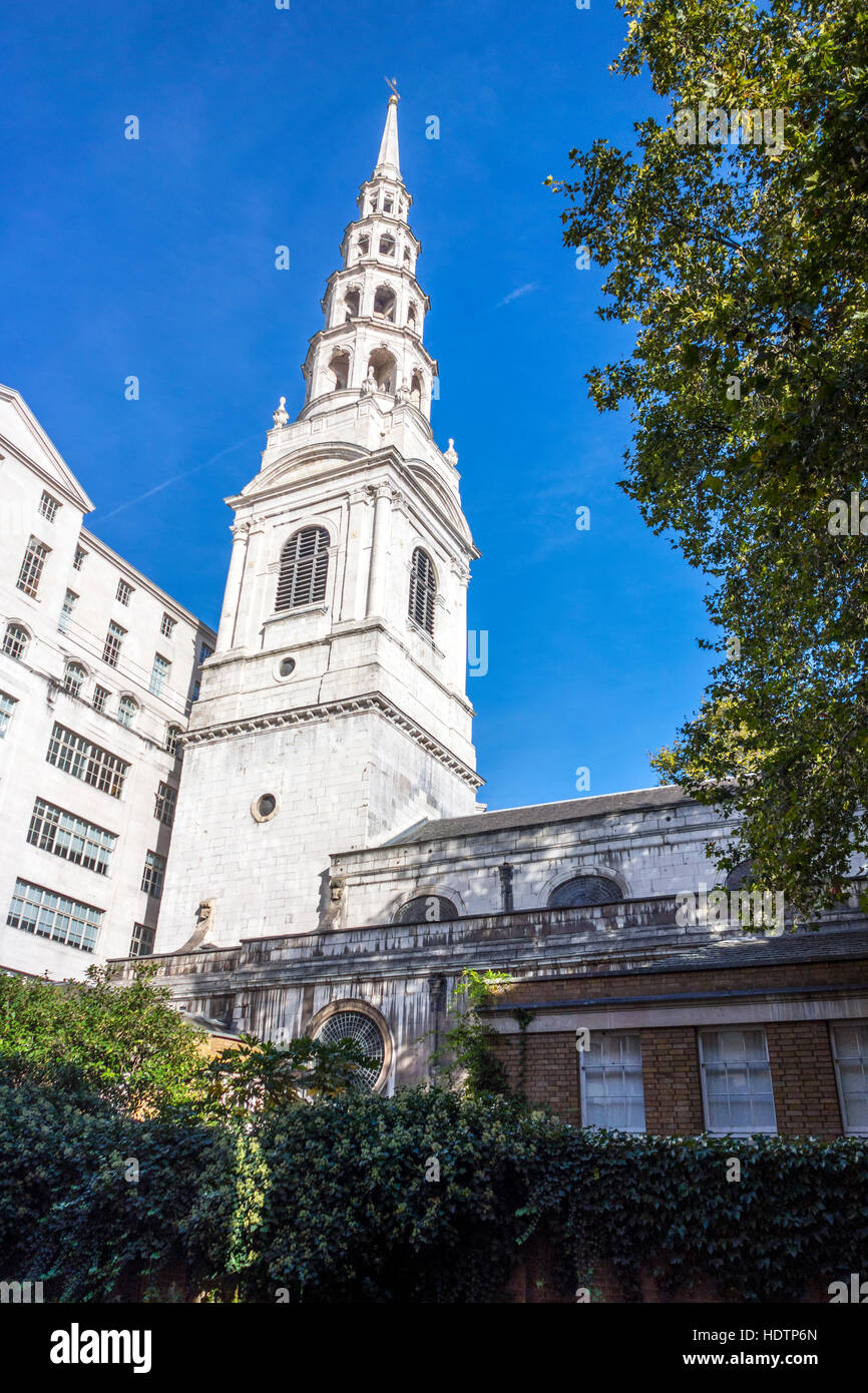 St brides church fleet street hi-res stock photography and images - Alamy