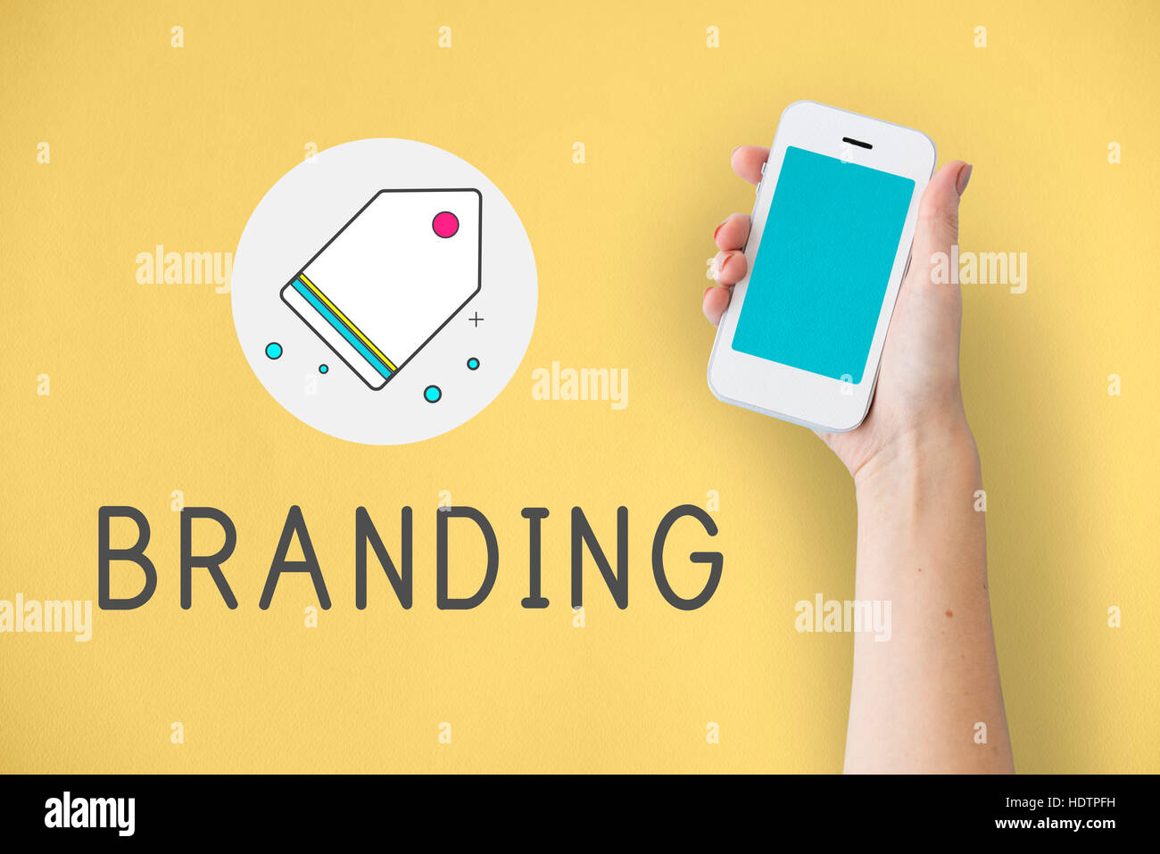 Branding Trademark Marketing Research Advertising Tag Concept Stock ...