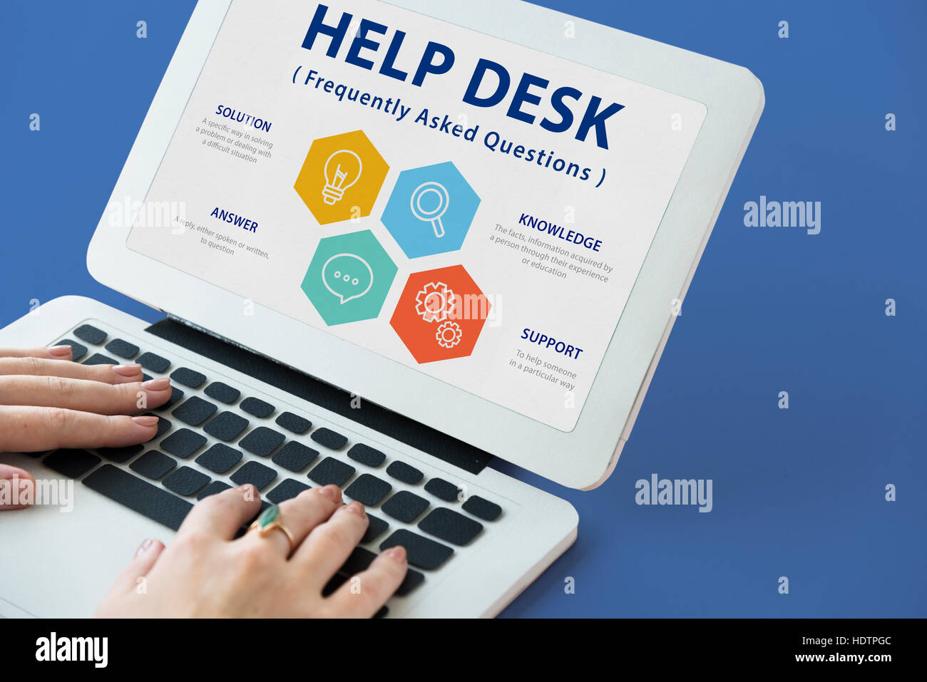 Customer Service FAQs Illustration Stock Photo - Alamy