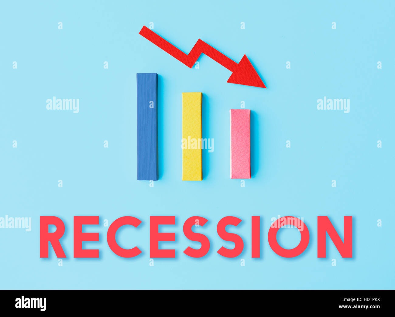Recession Statistics Financial Failure Concept Stock Photo - Alamy